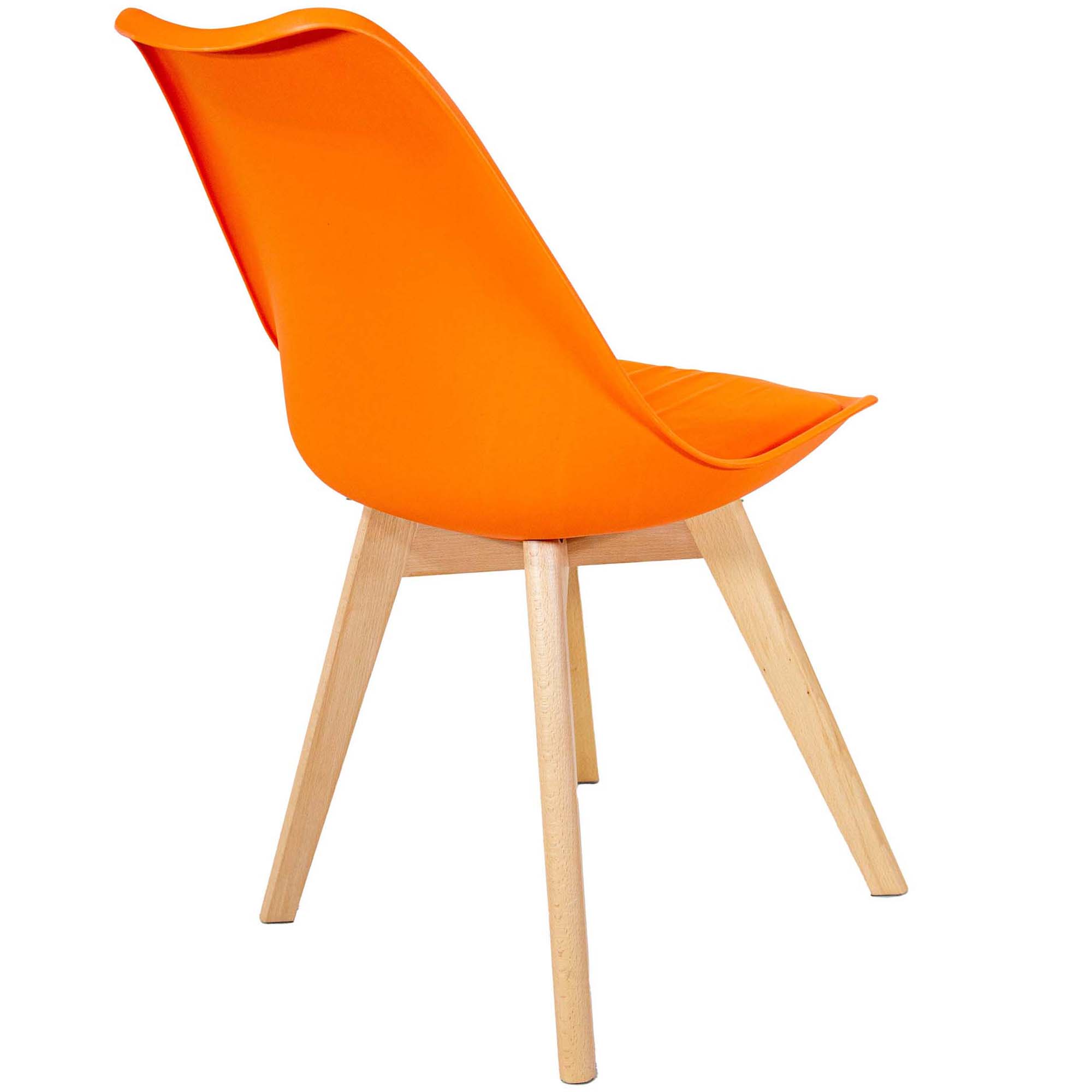 Scaun DENVER Stockholm, portocaliu, model scandinav, sezut tip scoica ...