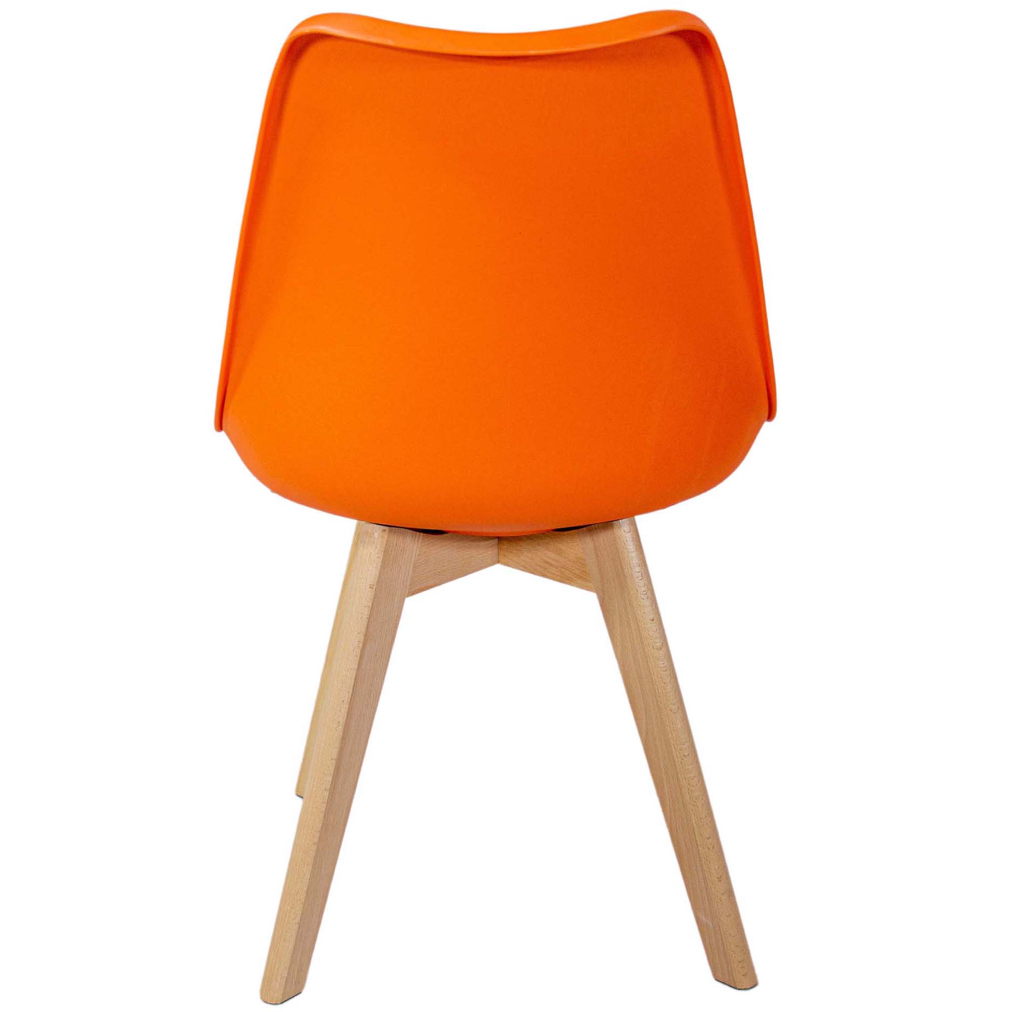 Scaun DENVER Stockholm, portocaliu, model scandinav, sezut tip scoica ...