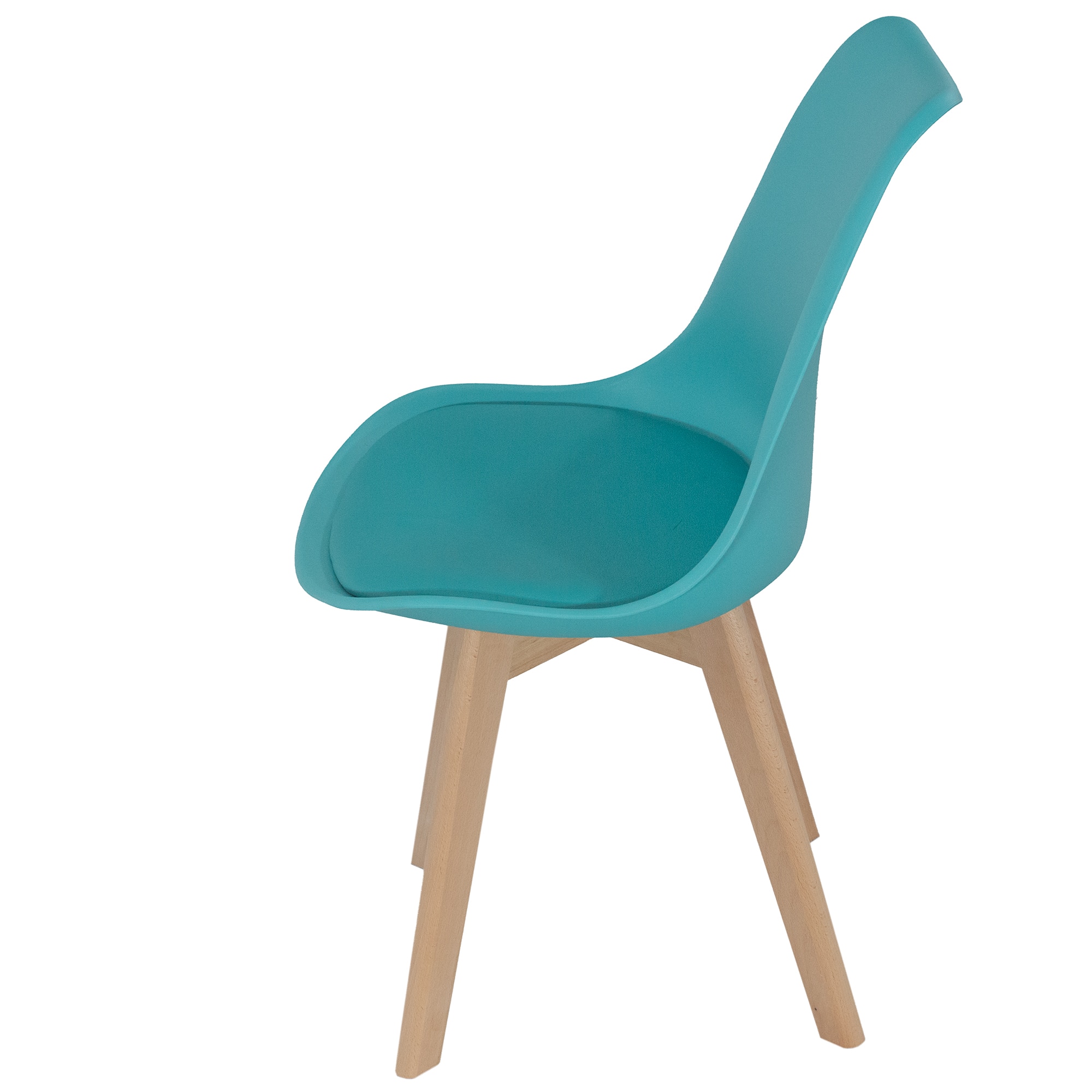 Scaun DENVER Stockholm, turcoaz, model scandinav, sezut tip scoica ...