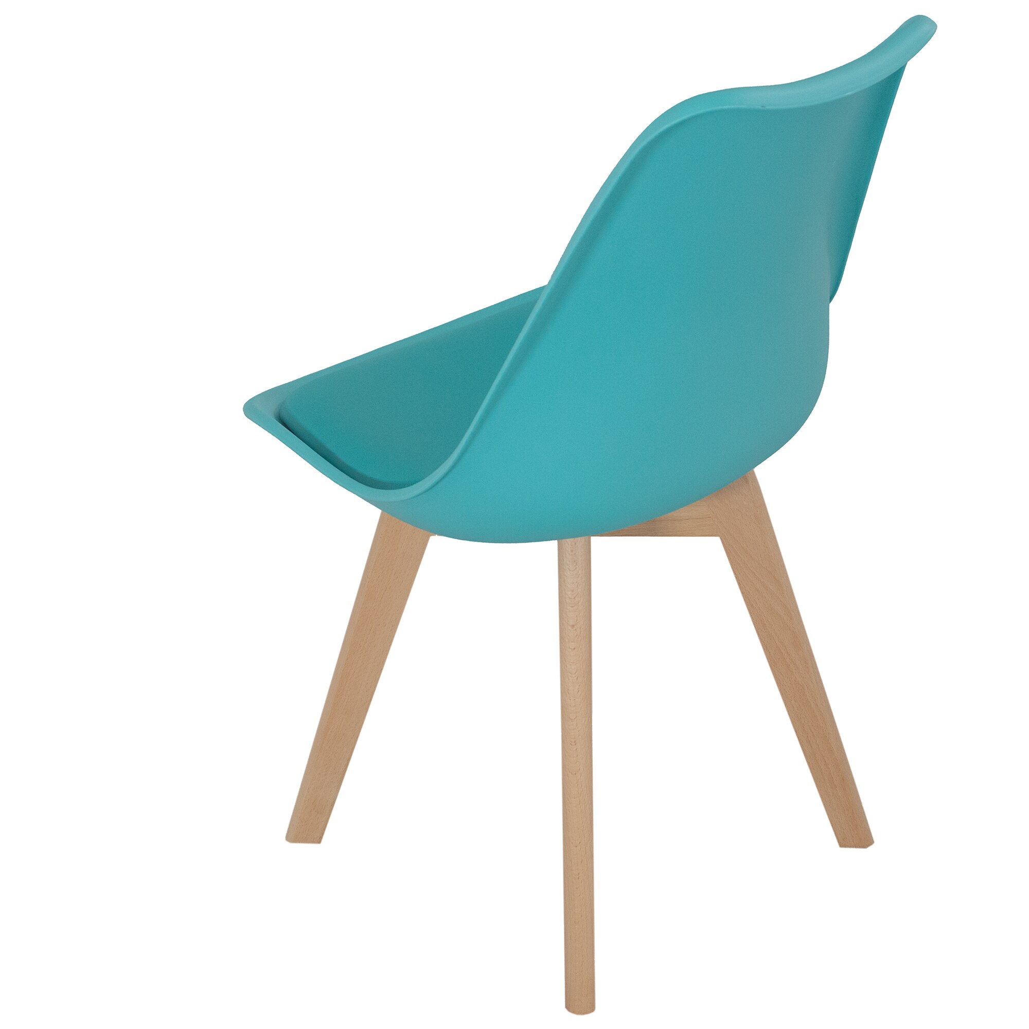Scaun DENVER Stockholm, turcoaz, model scandinav, sezut tip scoica ...