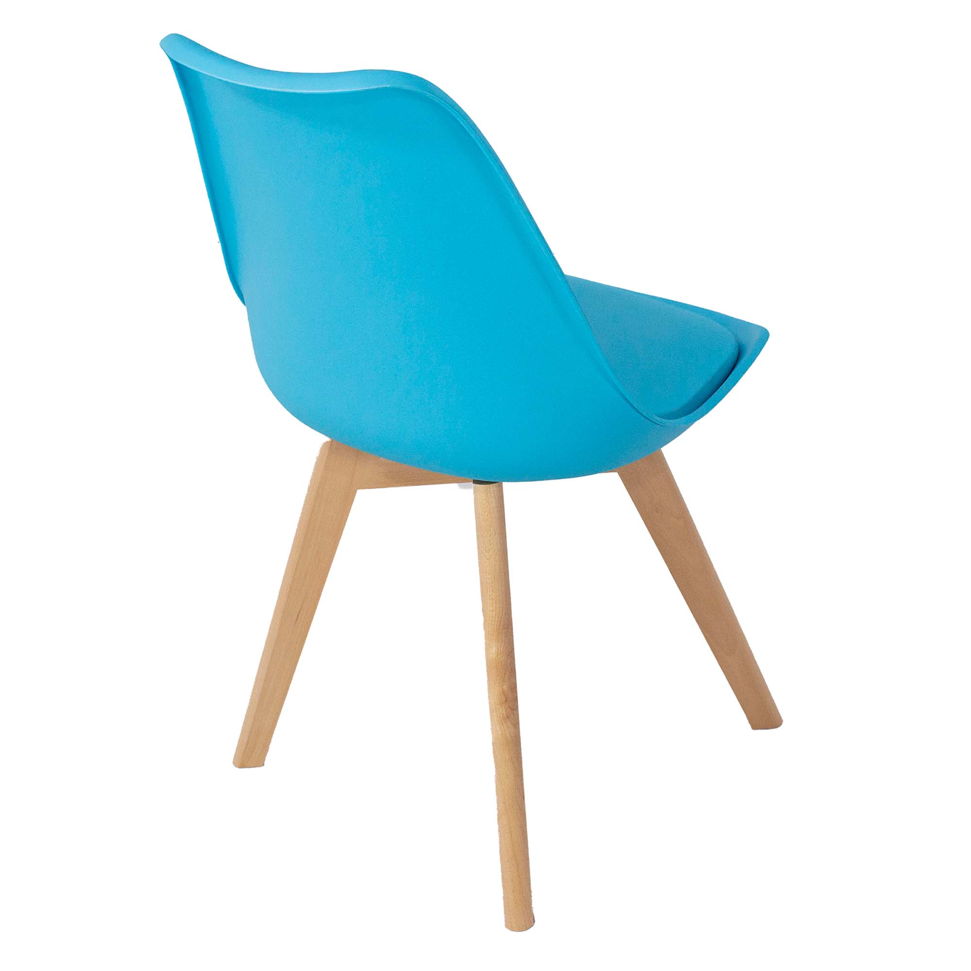 Scaun DENVER Stockholm, turcoaz, model scandinav, sezut tip scoica ...