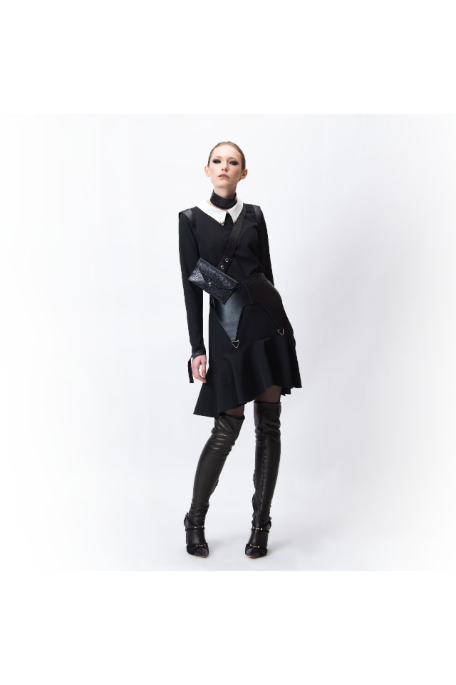 Rochie WEDNESDAY, A&S NEGULESCU, Negru, Bumbac - eMAG.ro