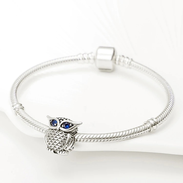 Talisman Charm din Argint 925 - Lucky Owl - eMAG.ro