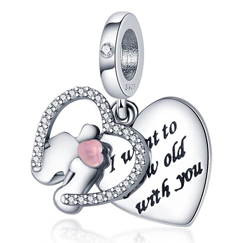 Talisman Charm din Argint 925 -Growing Old Together - eMAG.ro