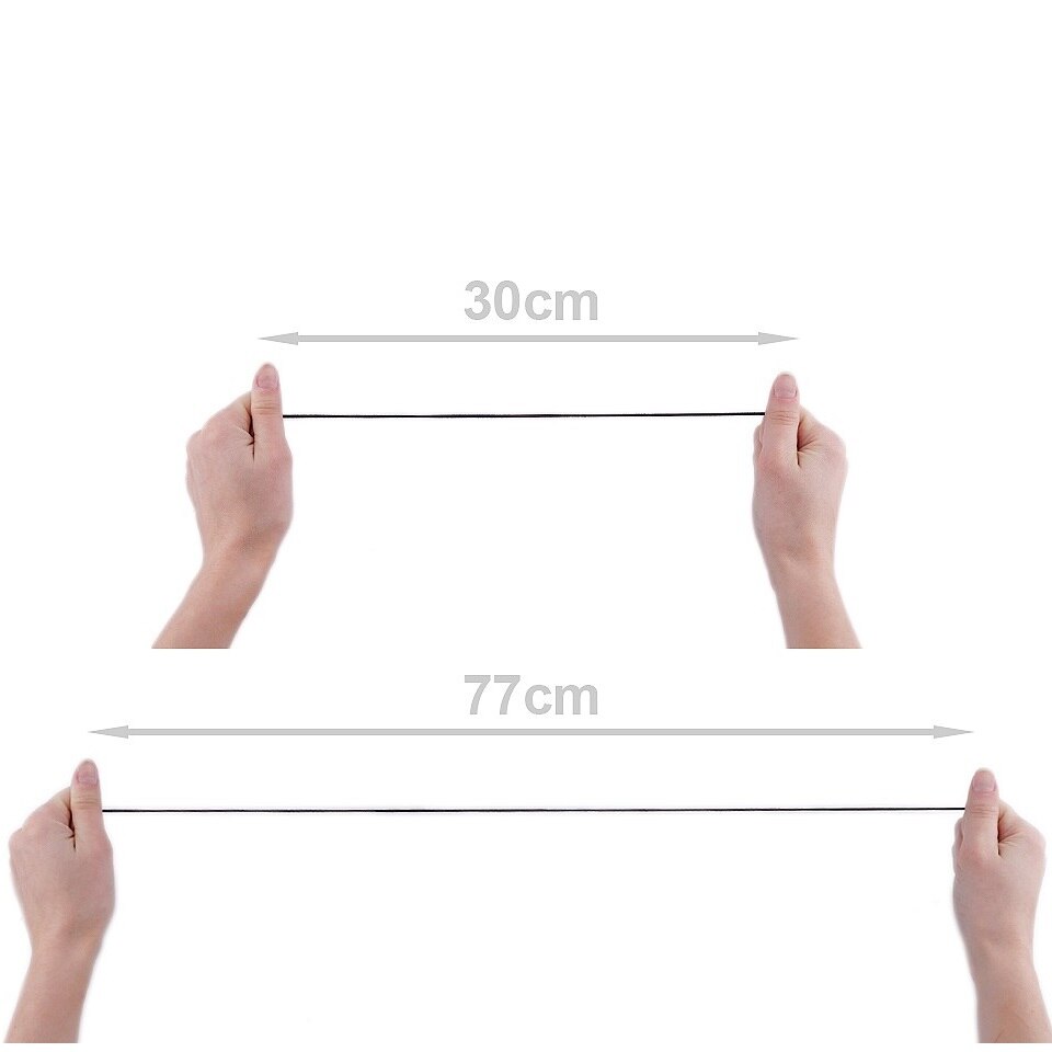 Elastic rotund Crisalida, diametru 2 mm, lungime 3 m, Negru - eMAG.ro