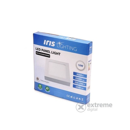Плафониера Iris Lighting PLSUS, LED, За окачен таван, Квадрат, 18W ...