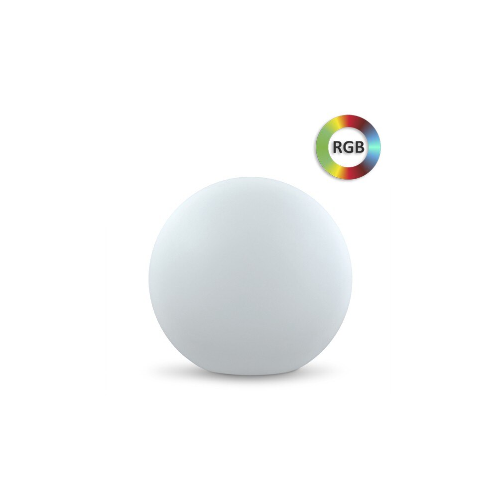 Lampa solara de gradina cu telecomanda, led rgb, model glob, diametru ...