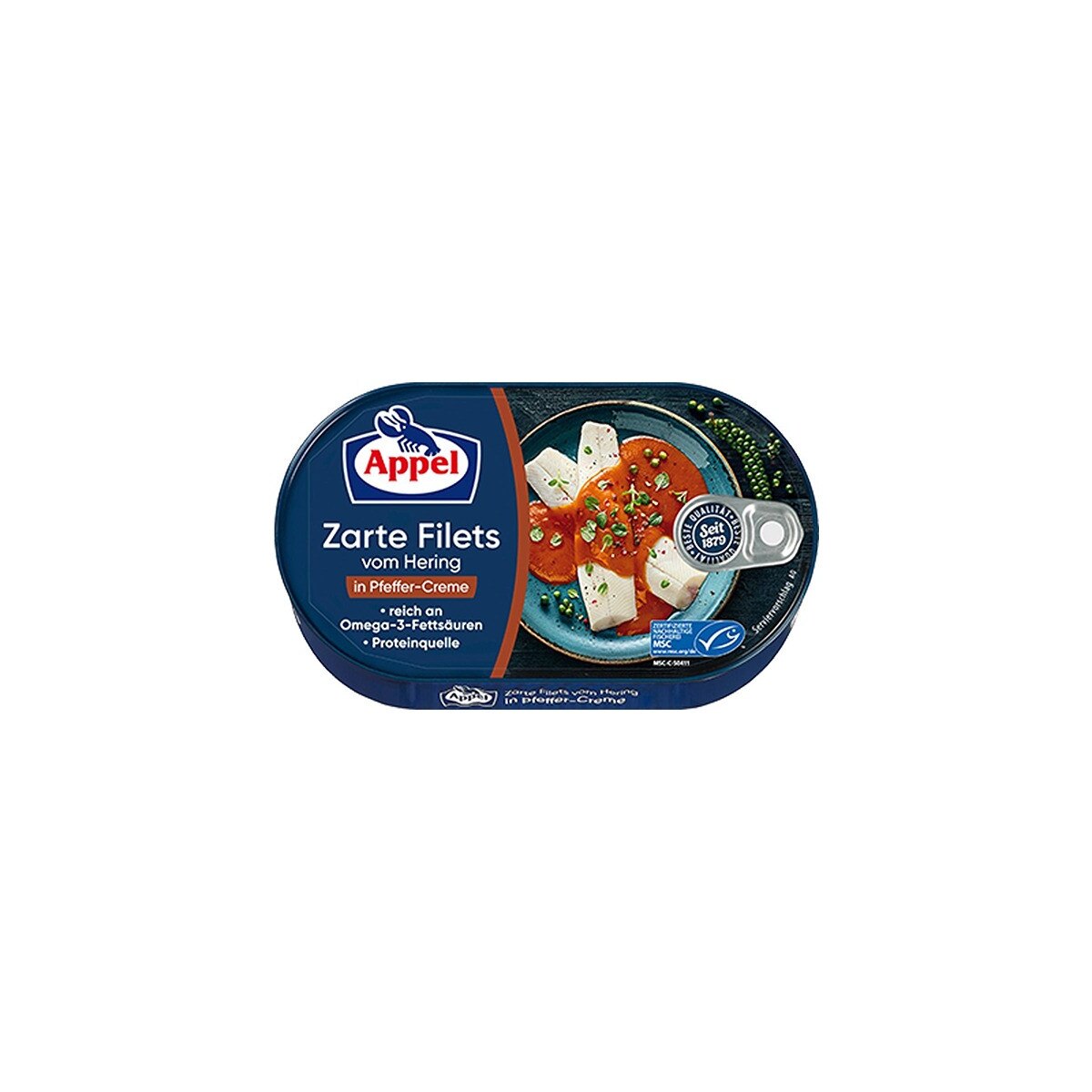 File de hering, in sos cremos picant, de rosii cu piper, 200 g, Appel ...