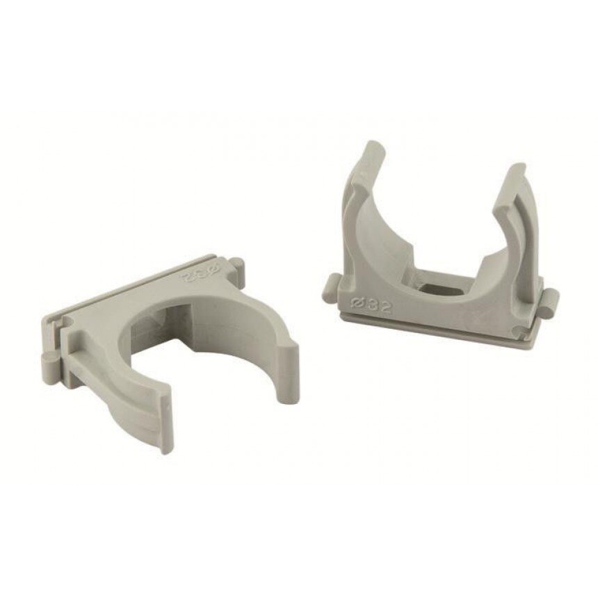 Комплект фиксиращ елемент за тръби Elematic, 25мм, PVC, 100 бр - eMAG.bg