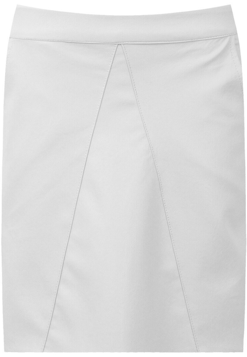 Fusta mini din piele ecologica, alb, Kristen, XS - eMAG.ro