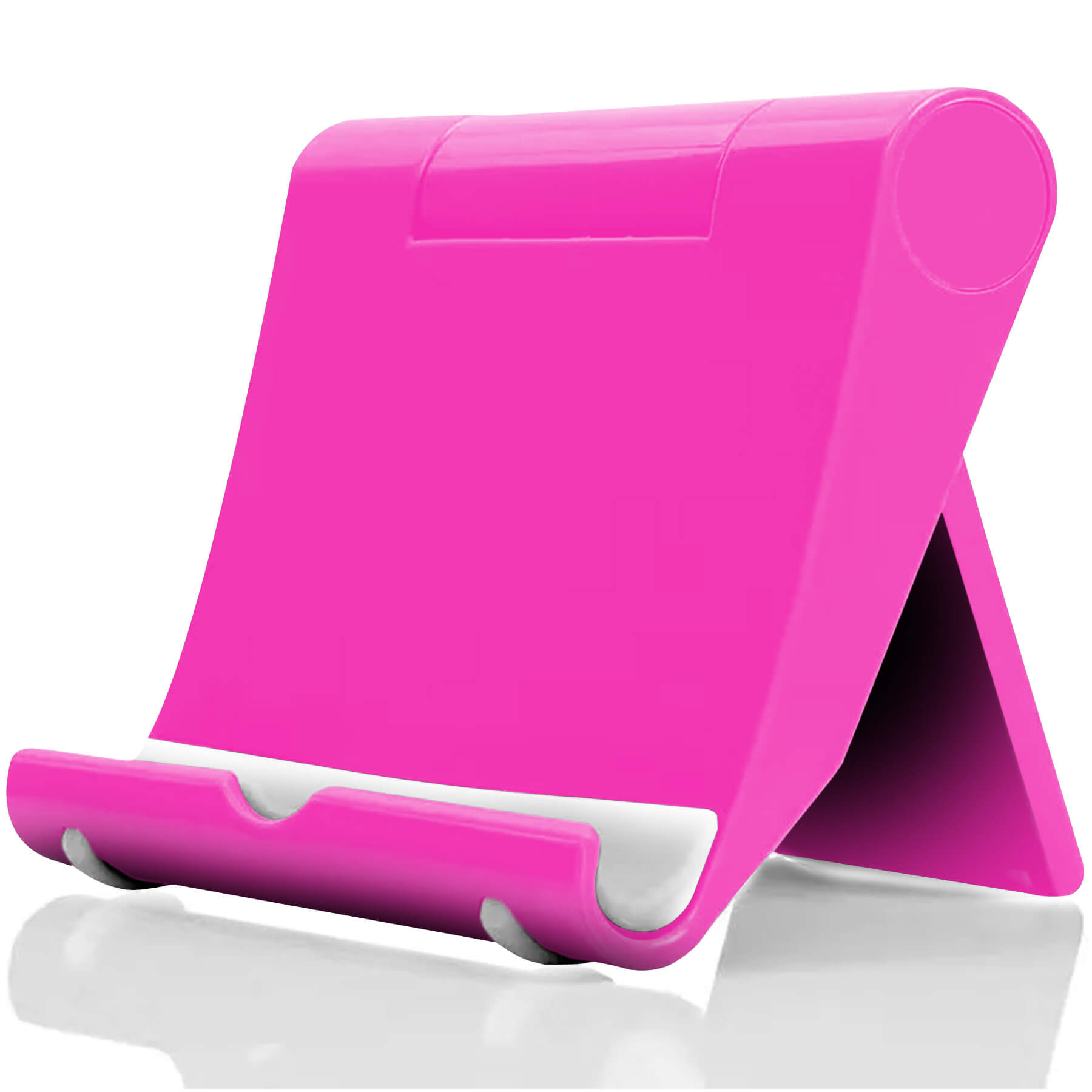 Suport pentru telefon si tableta, Roz neon - eMAG.ro