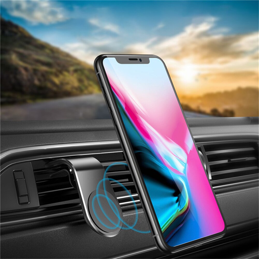 Suport magnetic pentru telefon, Negru - eMAG.ro