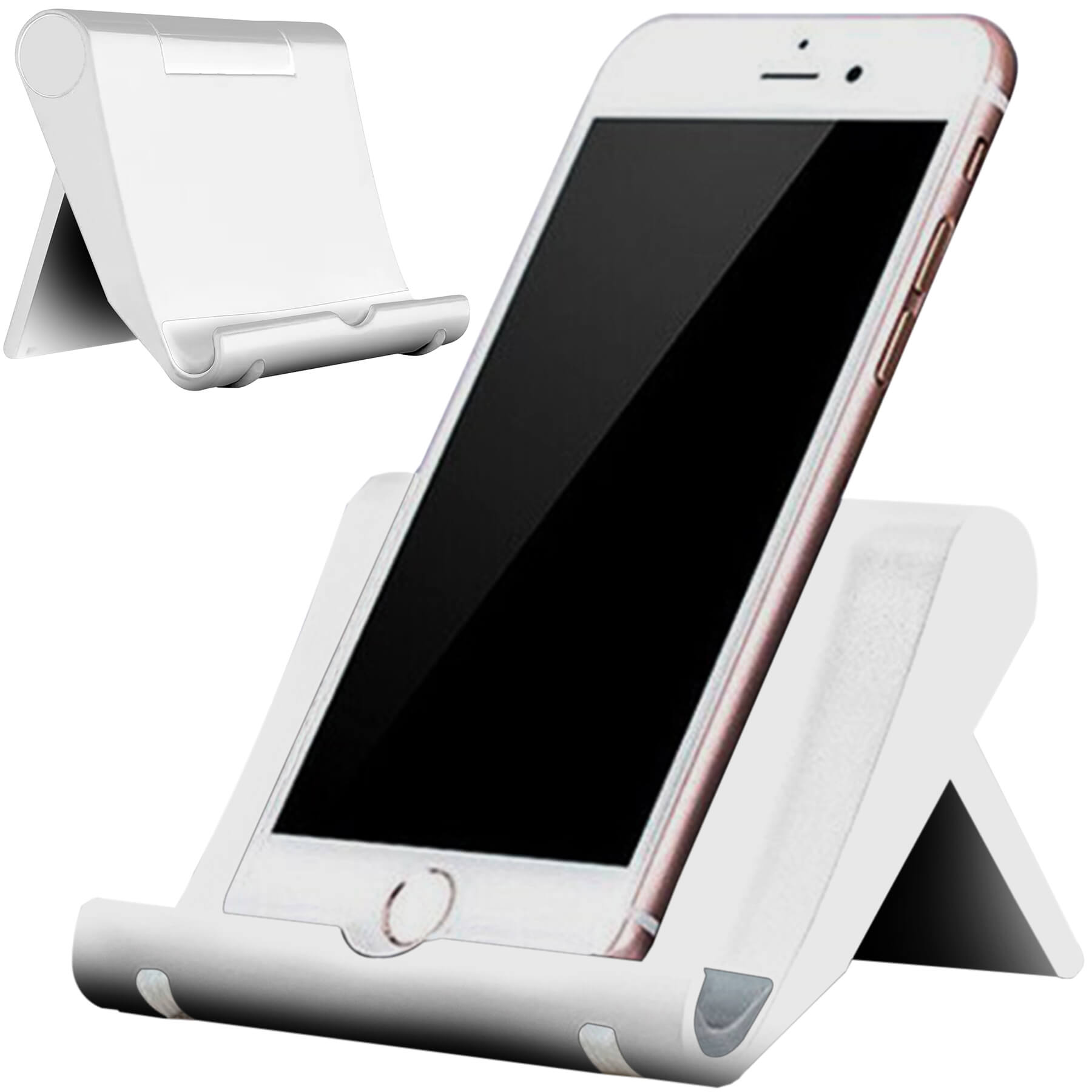 Suport pentru telefon si tableta, Alb - eMAG.ro