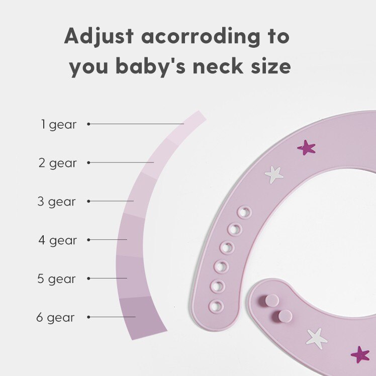 Baveta, Silicon, Reglabila, Impermeabila, Roz - eMAG.ro