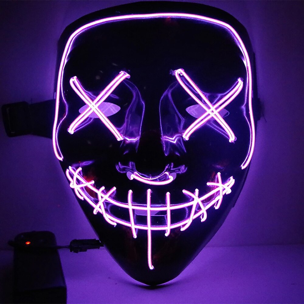 Masca cu sistem de iluminare M034B, LED, Negru - eMAG.ro