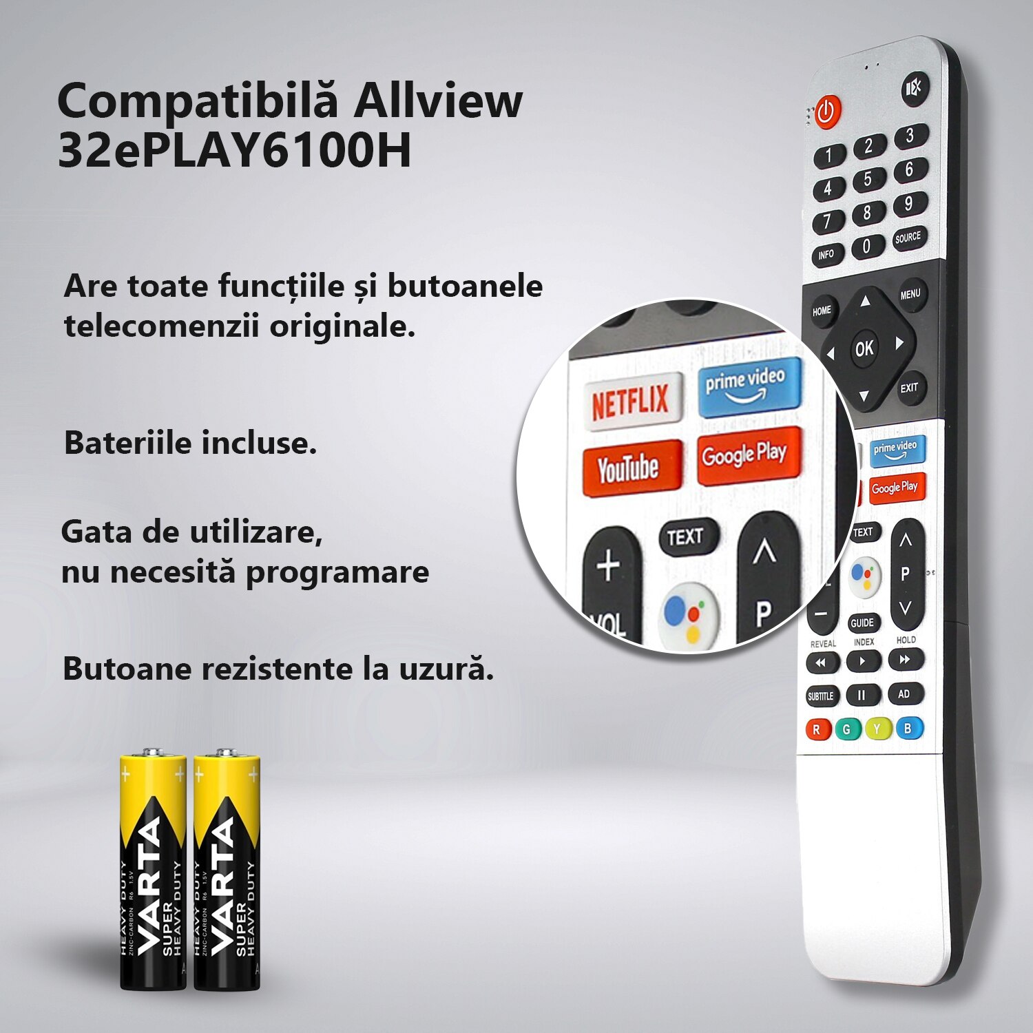 Telecomanda TV Compatibila Allview, 32ePLAY6100H, Bocu Remotes ...