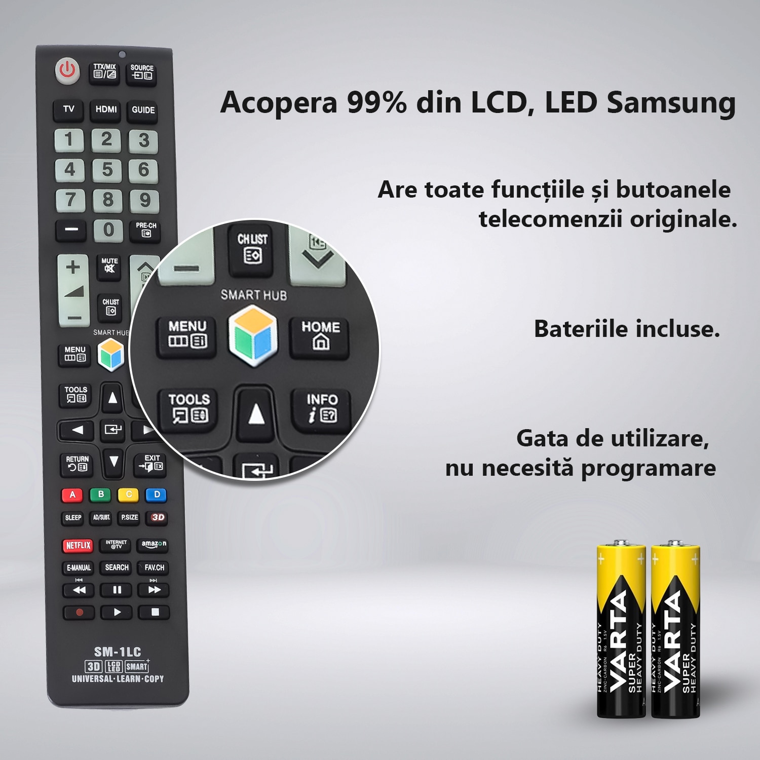 Telecomanda universala TV Bocu Remotes®, Compatibila Samsung, acopera ...