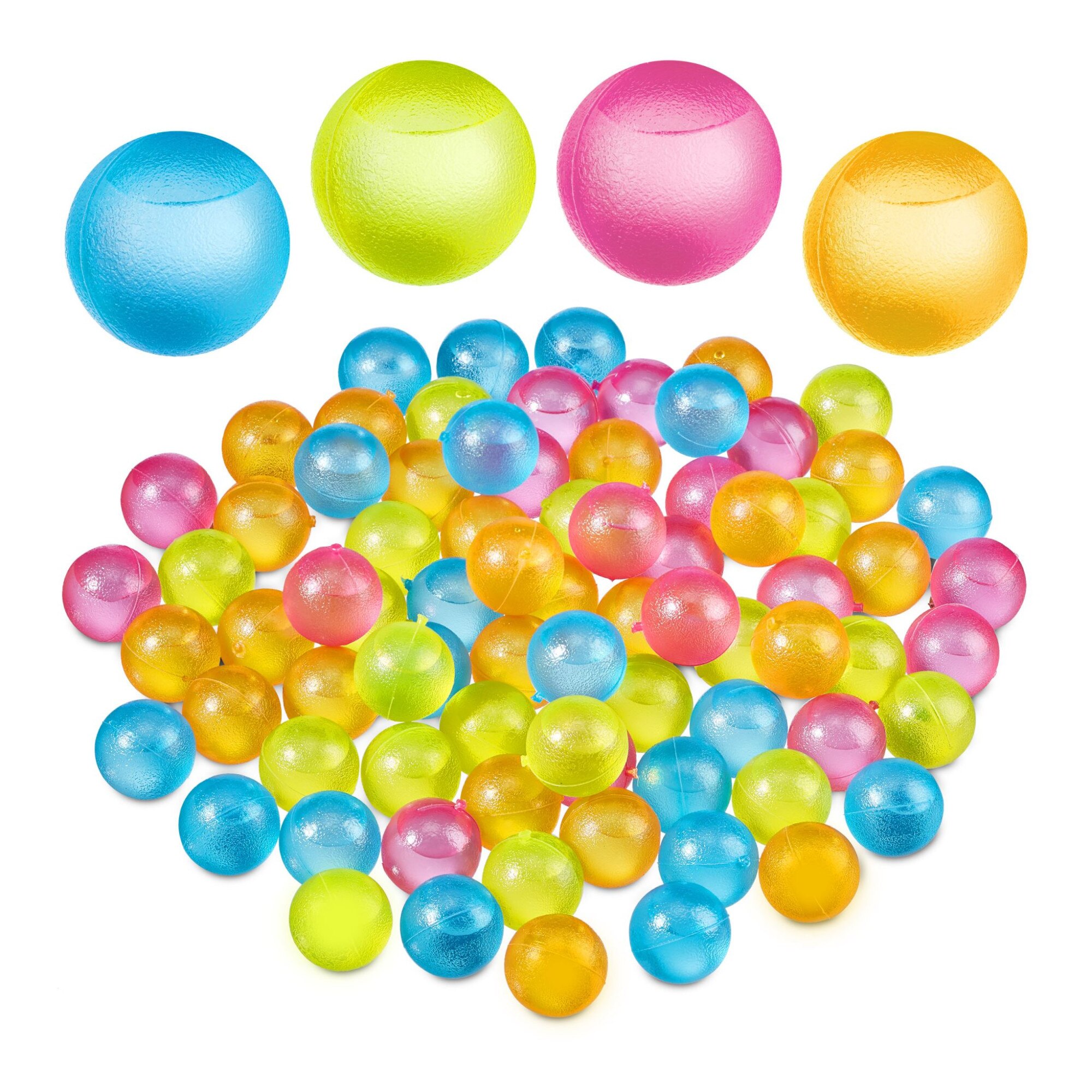 Set 100 cuburi de gheata reutilizabile, multicolore, Relaxdays - eMAG.ro