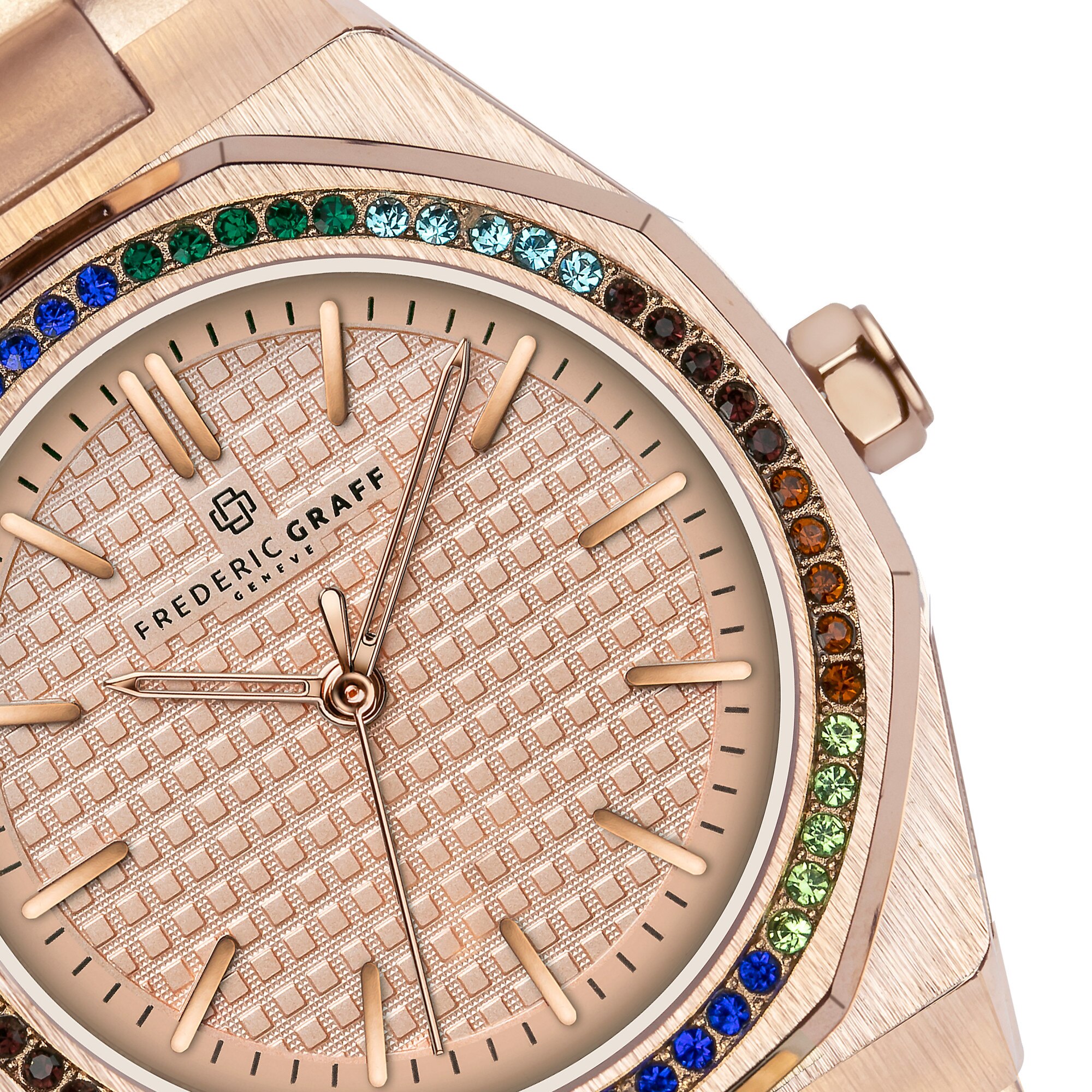 Ceas Dama Frederic Graff Quartz Cristal Mineral Rose Gold FXCY