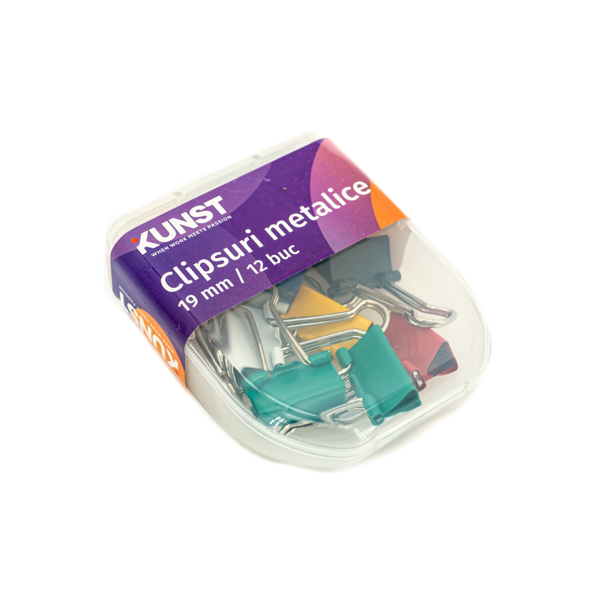 Set Clipsuri, KUNST, metalice, 19mm, 12 buc - eMAG.ro