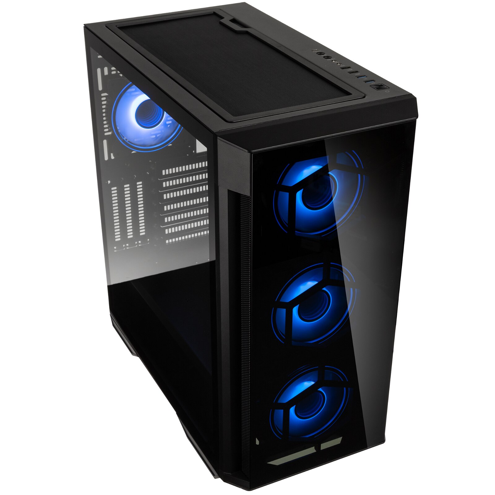 Carcasa computer, Kolink, RGB, Negru - eMAG.ro
