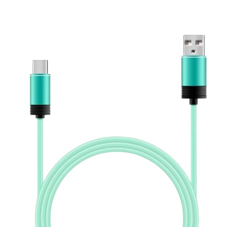 Cablu USB type C, 1 m, verde - eMAG.ro