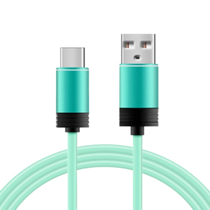 Cablu USB type C, 1 m, verde - eMAG.ro