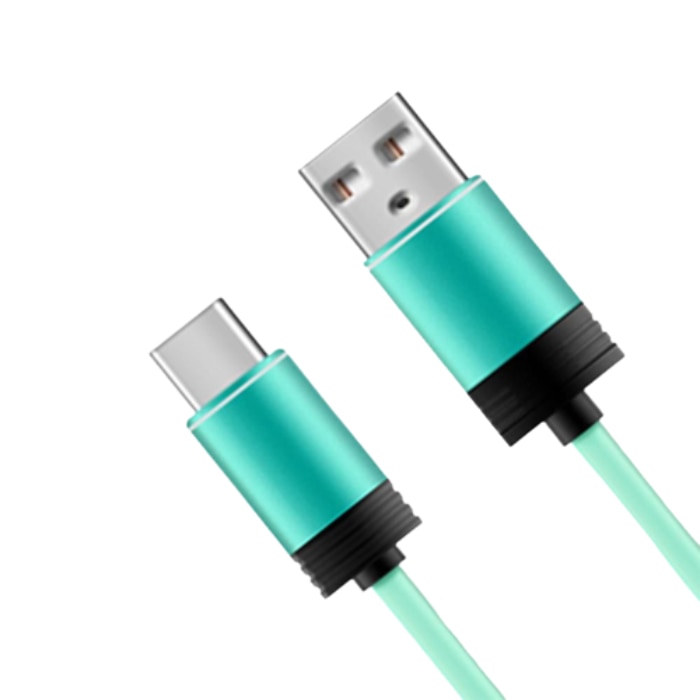 Cablu USB type C, 1 m, verde - eMAG.ro