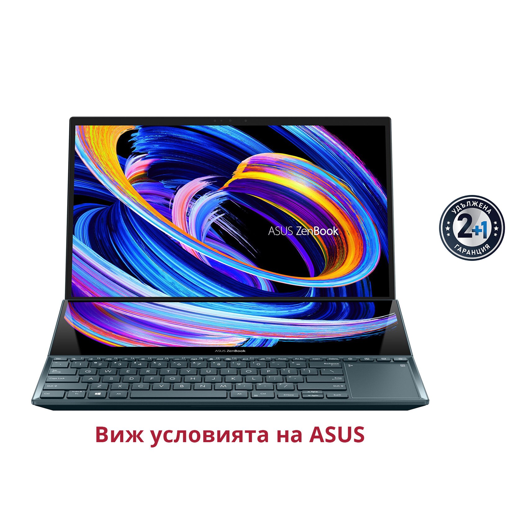 Лаптоп ASUS Zenbook Pro Duo 15 UX582ZM-OLED-H731X с Intel Core i7 ...