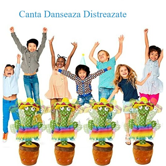 Jucarie Interactiva, Cactus Dansator, Vorbeste, Canta, Danseaza - eMAG.ro