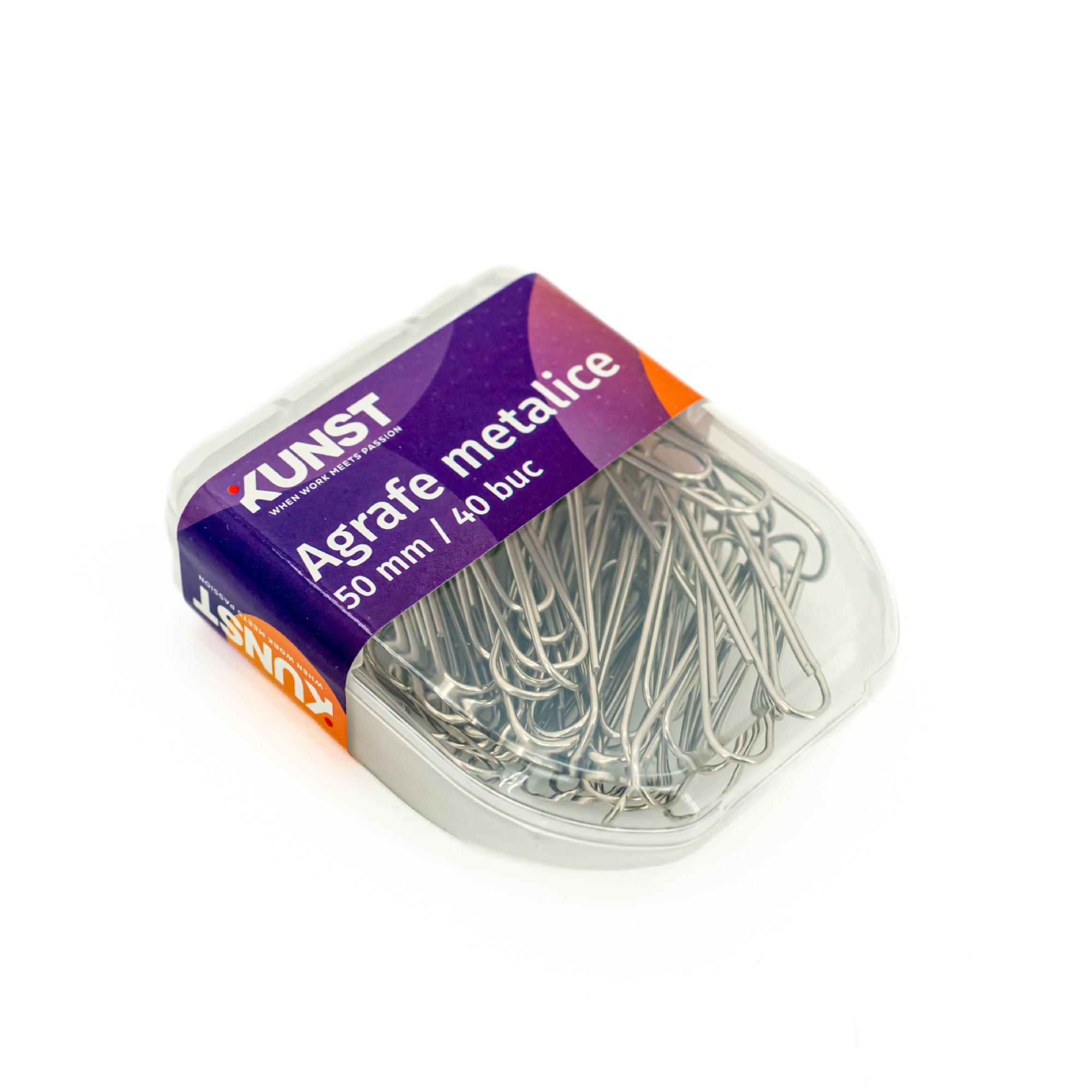 Set agrafe metalice, KUNST, 50 mm, 40 buc - eMAG.ro