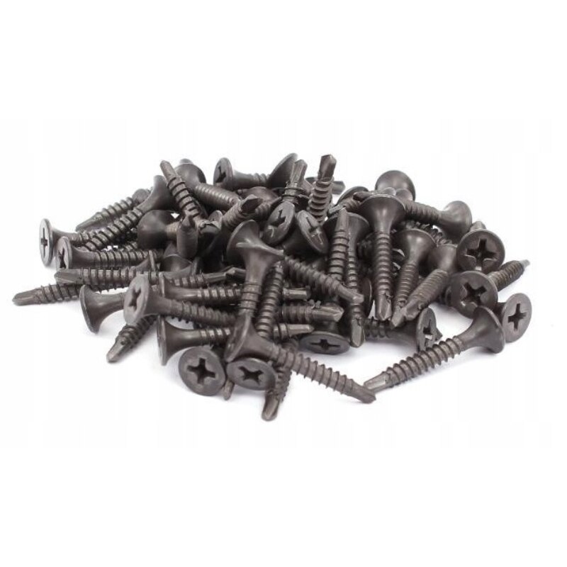 Set 200 suruburi rigips, Autoforante, 25 mm, Gri - eMAG.ro