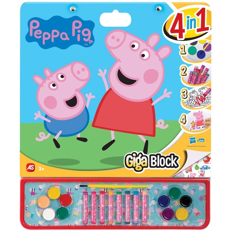 As Art Giga Block 4 in 1 rajz készlet, Peppa Pig - eMAG.hu