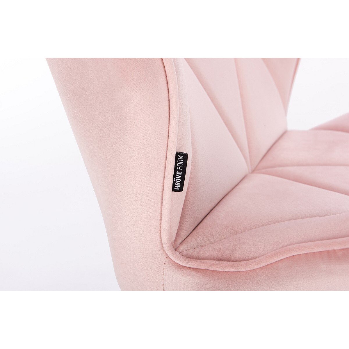 Scaun de birou, Votana, HR111CK, Catifea, Roz Pudra, 40x46x80 cm - eMAG.ro