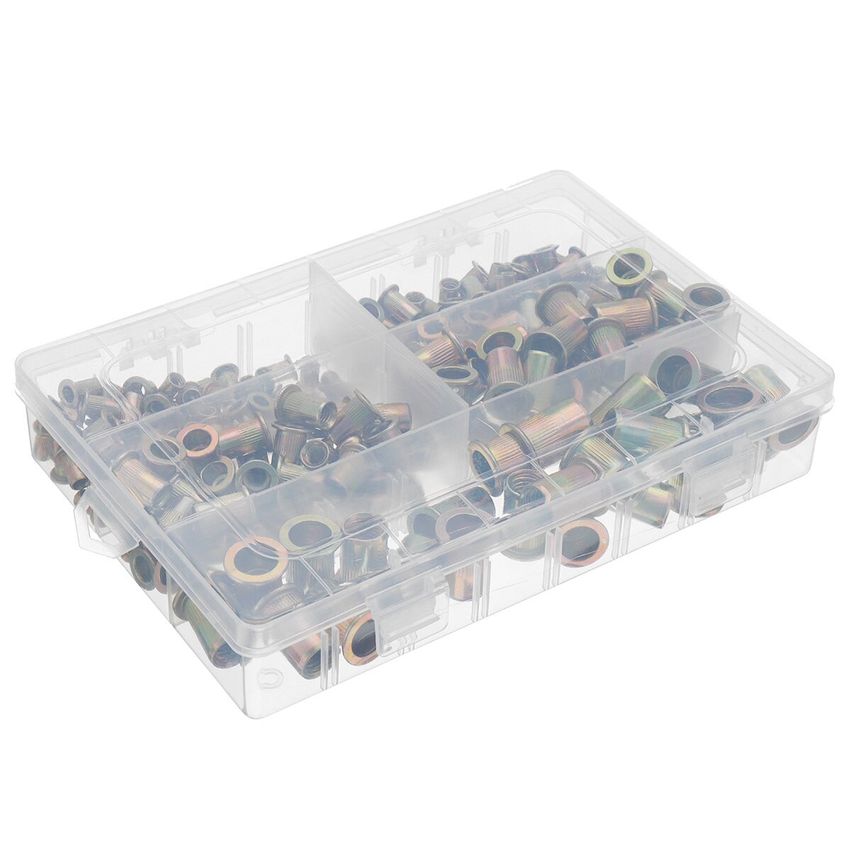 Set piulite pentru nituri oarbe de otel, Cutie piulite, 210 bucati ...