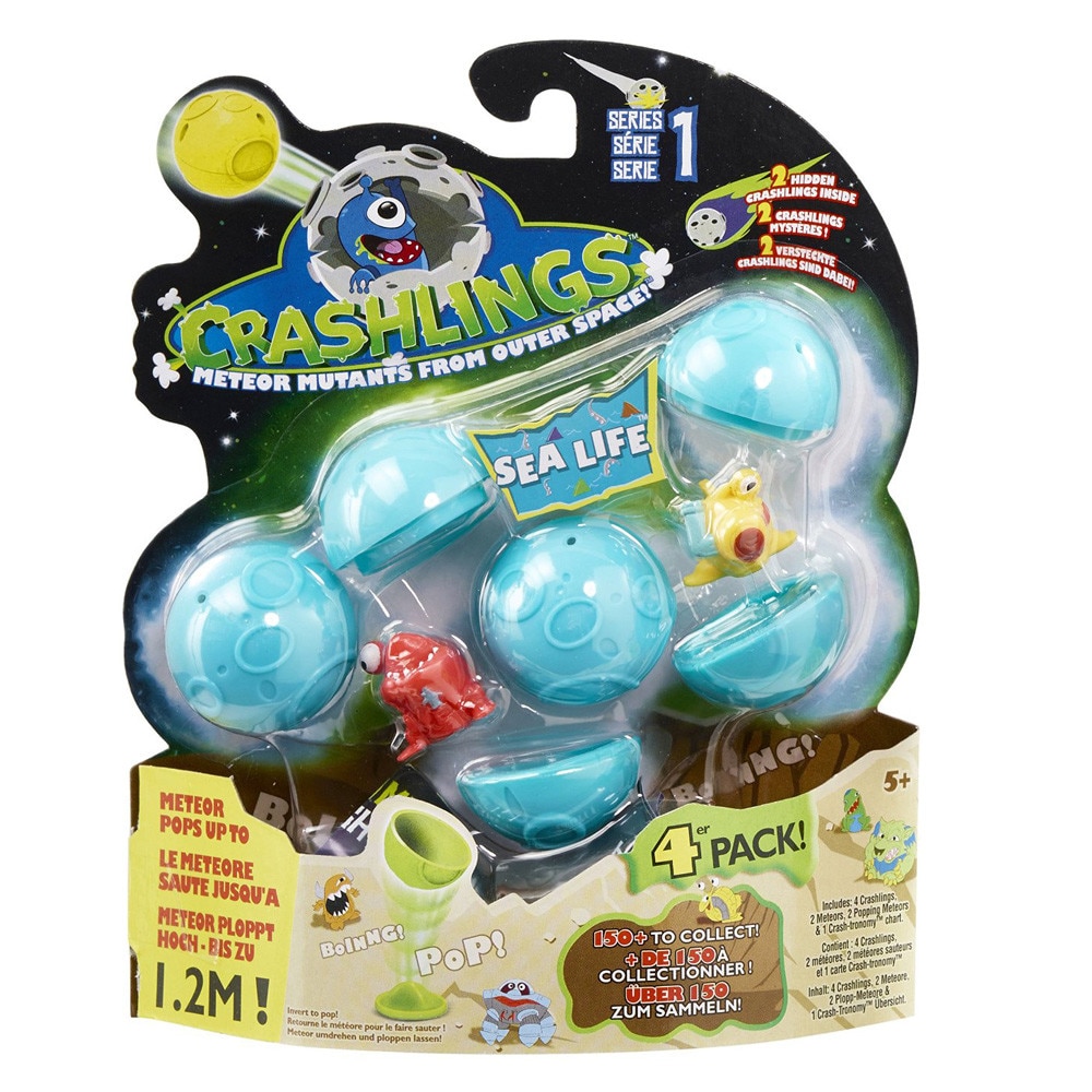 Figurina, Crashlings, Bouncing Orb Aliens, Sealife, Multicolor - eMAG.ro