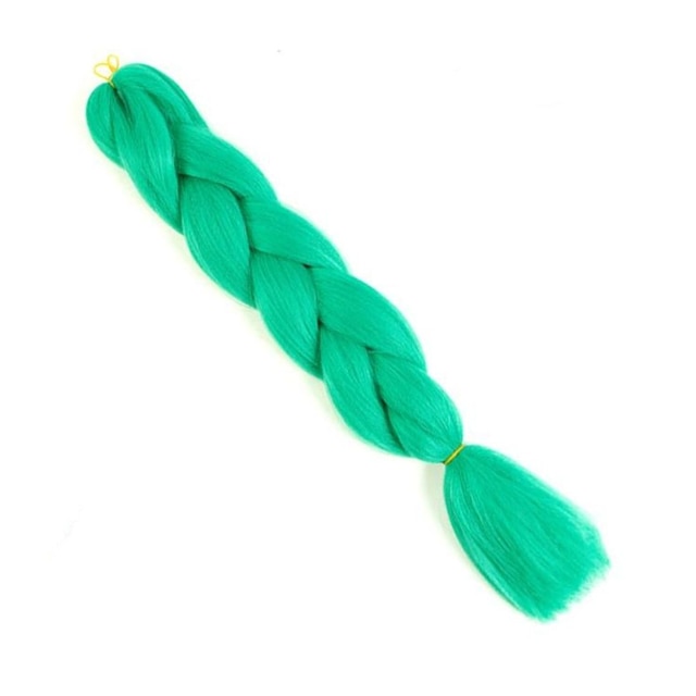 Extensii colorate de par pentru impletituri, Verde Deschis - eMAG.ro