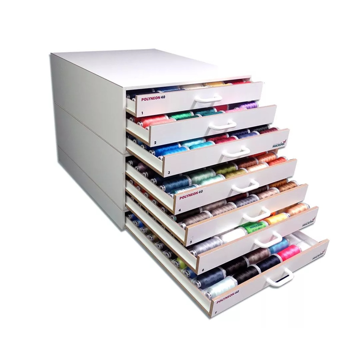 Set ata de brodat MADEIRA Polyneon, 413 papiote, finete 40, 100% ...