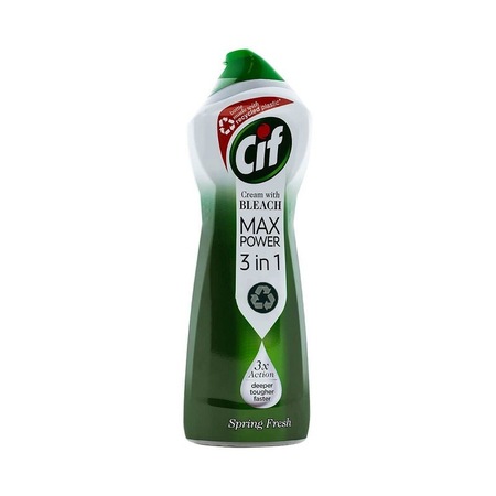 Crema Abraziva pentru Suprafete Cif MAX Power 3 in 1 Spring Fresh ...