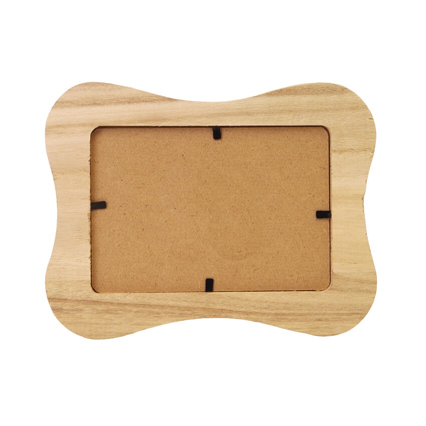 Rama foto din lemn cu margini ondulate pentru poze de 12 x 8 cm - eMAG.ro