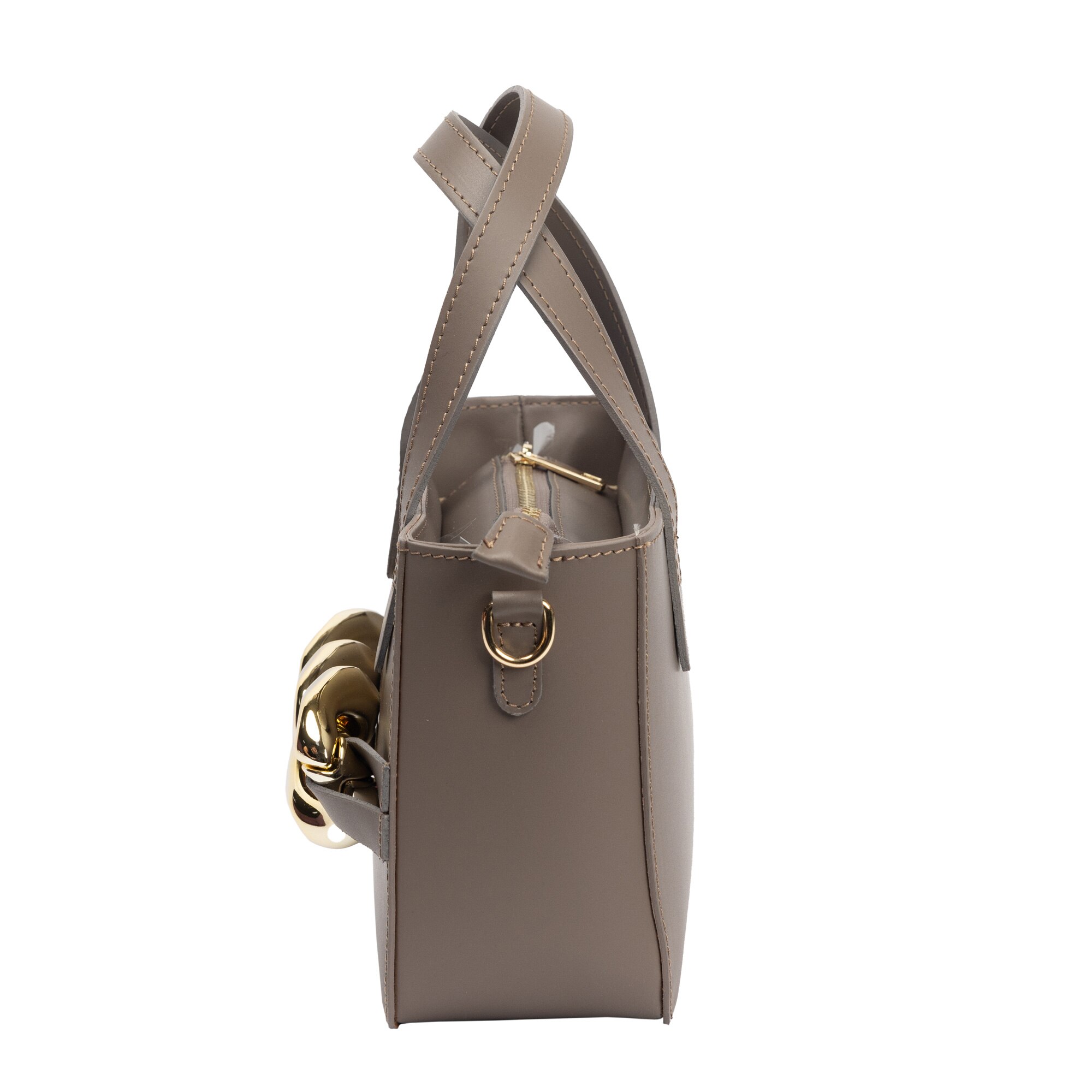 Poseta dama, piele, Toro Nero, Luxury, Gri - eMAG.ro