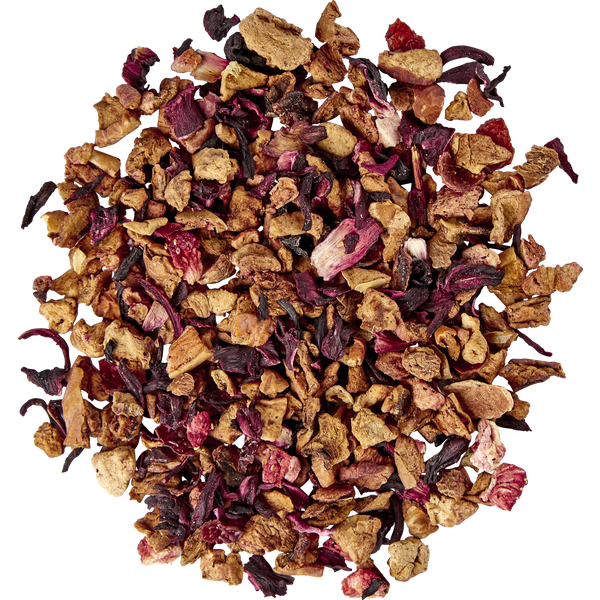 Ceai de fructe aromatizat cu aroma de capsuni si smantana, King’s Crown ...