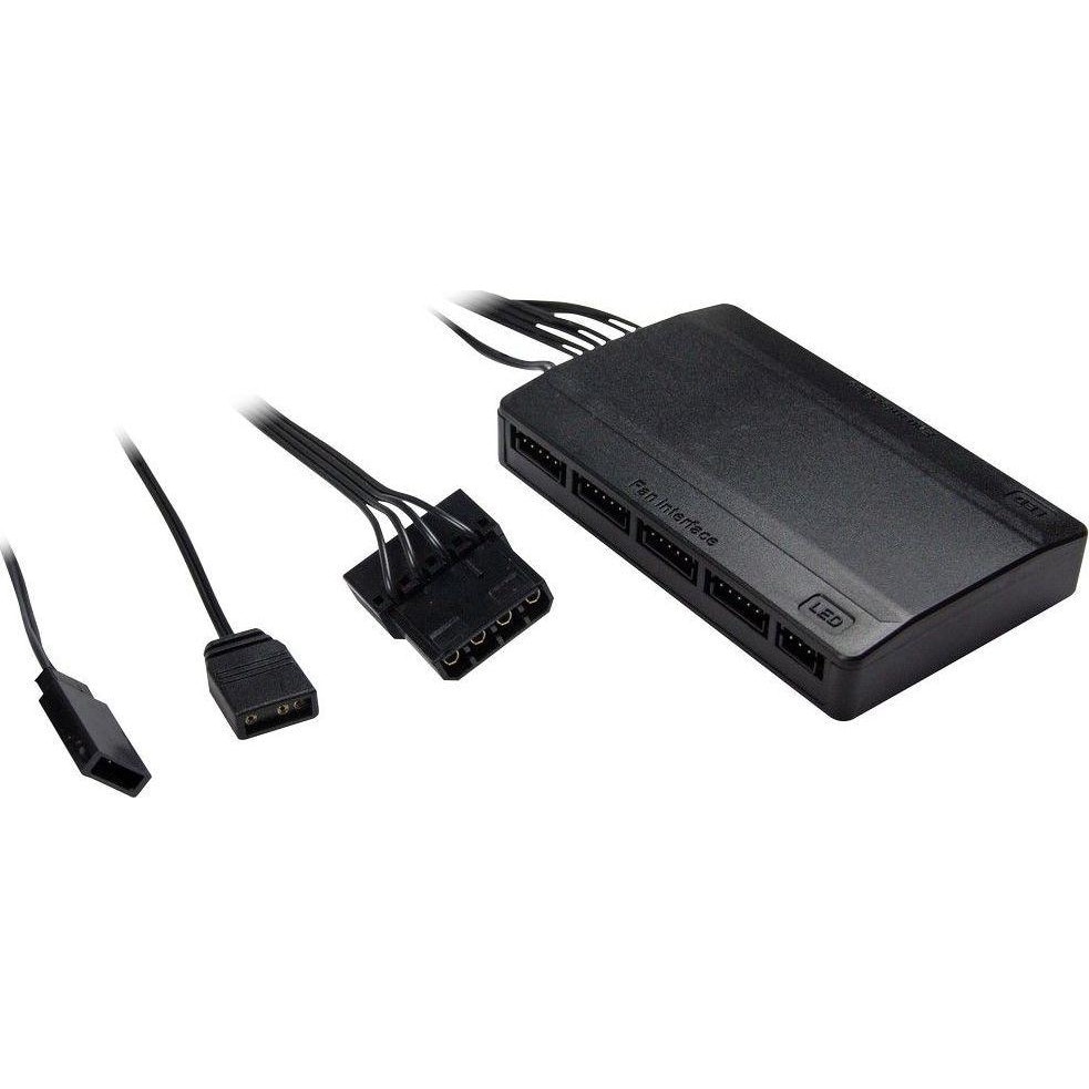 Комплект 3 компютърни вентилатора Inter-Tech 88885530, RS-061 RGB + хъб, 120x120x25mm - eMAG.bg