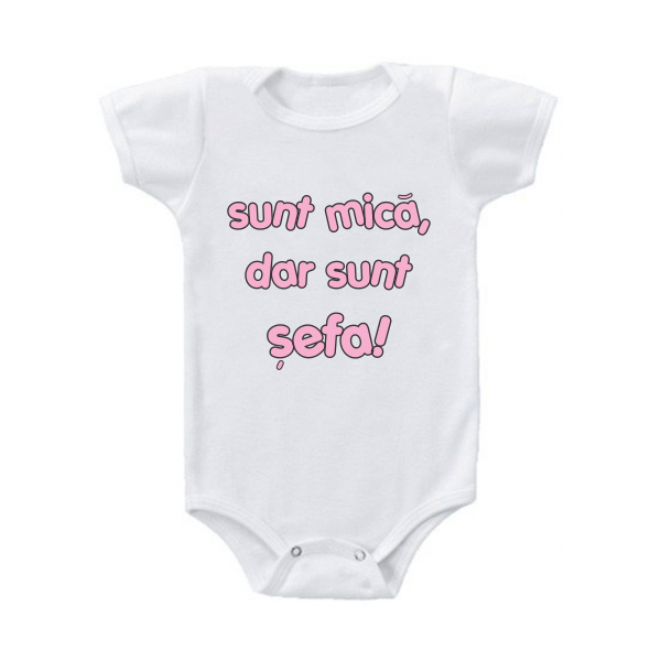 Body bebe, alb, Mica dar sefa, 62 cm - eMAG.ro