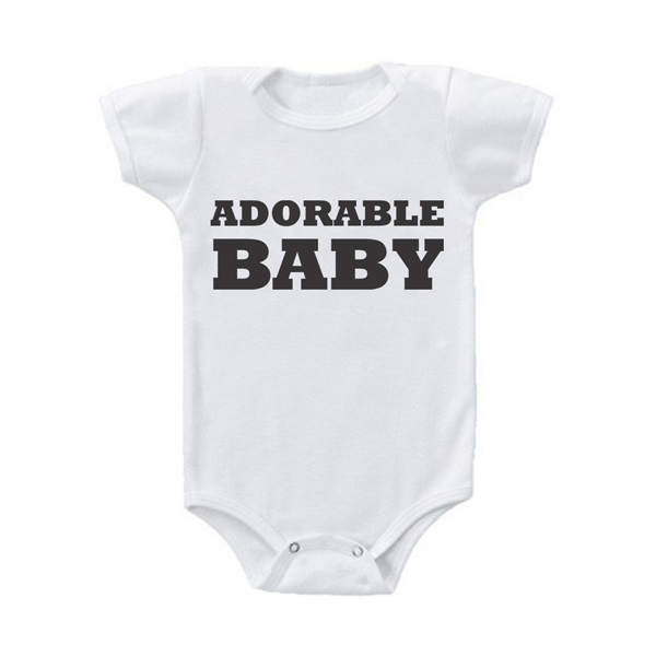 Body bebe, alb, Adorable, 68 cm - eMAG.ro