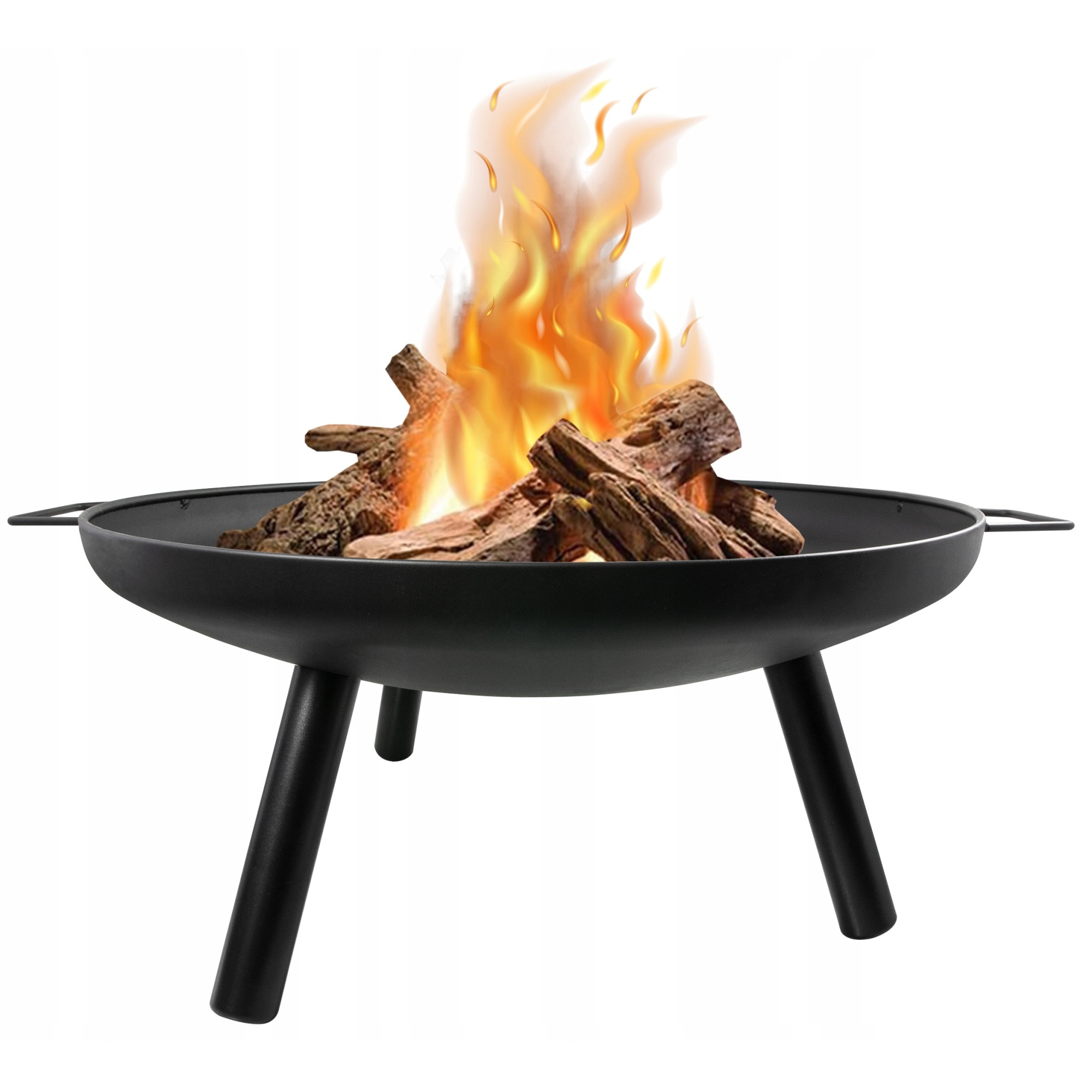 Vatra de foc pentru terasa si gradina, din Otel, 72 x 59 x 27 cm ...