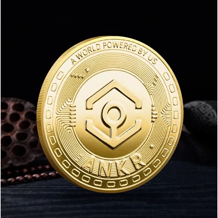 Criptomoneda din metal pentru colectionari, GMO, Ankr ANKR, aurie - eMAG.ro