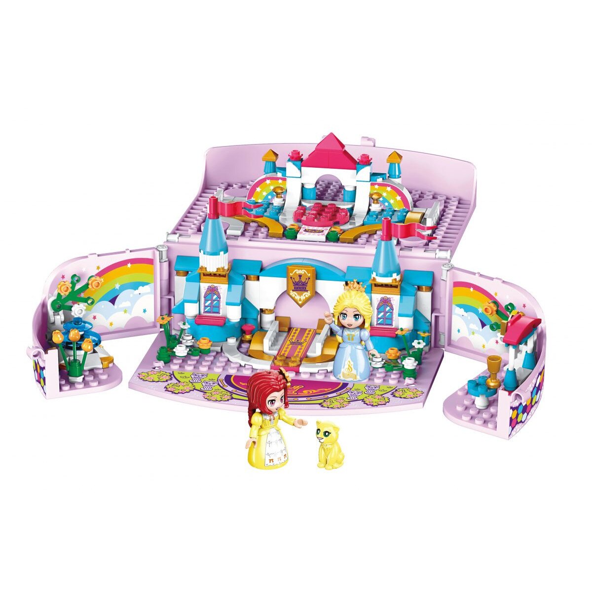 Set de constructie, QMAN®, Tip Lego, 301 caramizi, Leah Secret Garden ...