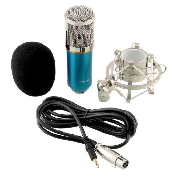 Set Microfon De Studio Condenser Suport Metalic Inregistrare Vocala ...