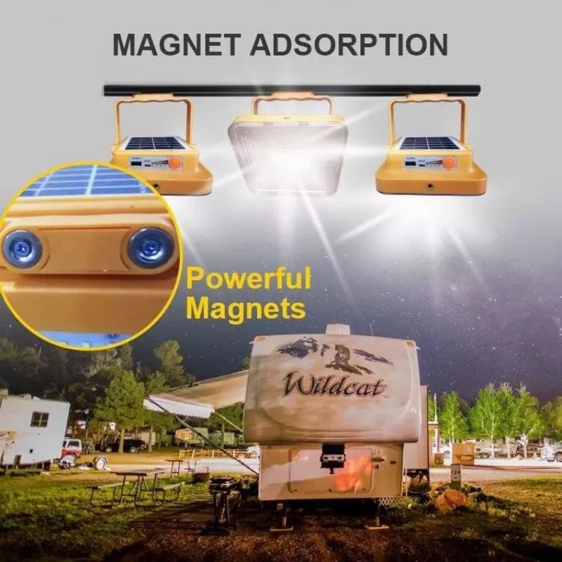 Proiector Led 1000W, Incarcare cu Panou Solar 3 moduri lumina si ...